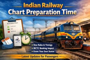 Indian Railway Chart Preparation Time : Revised Rule 2025